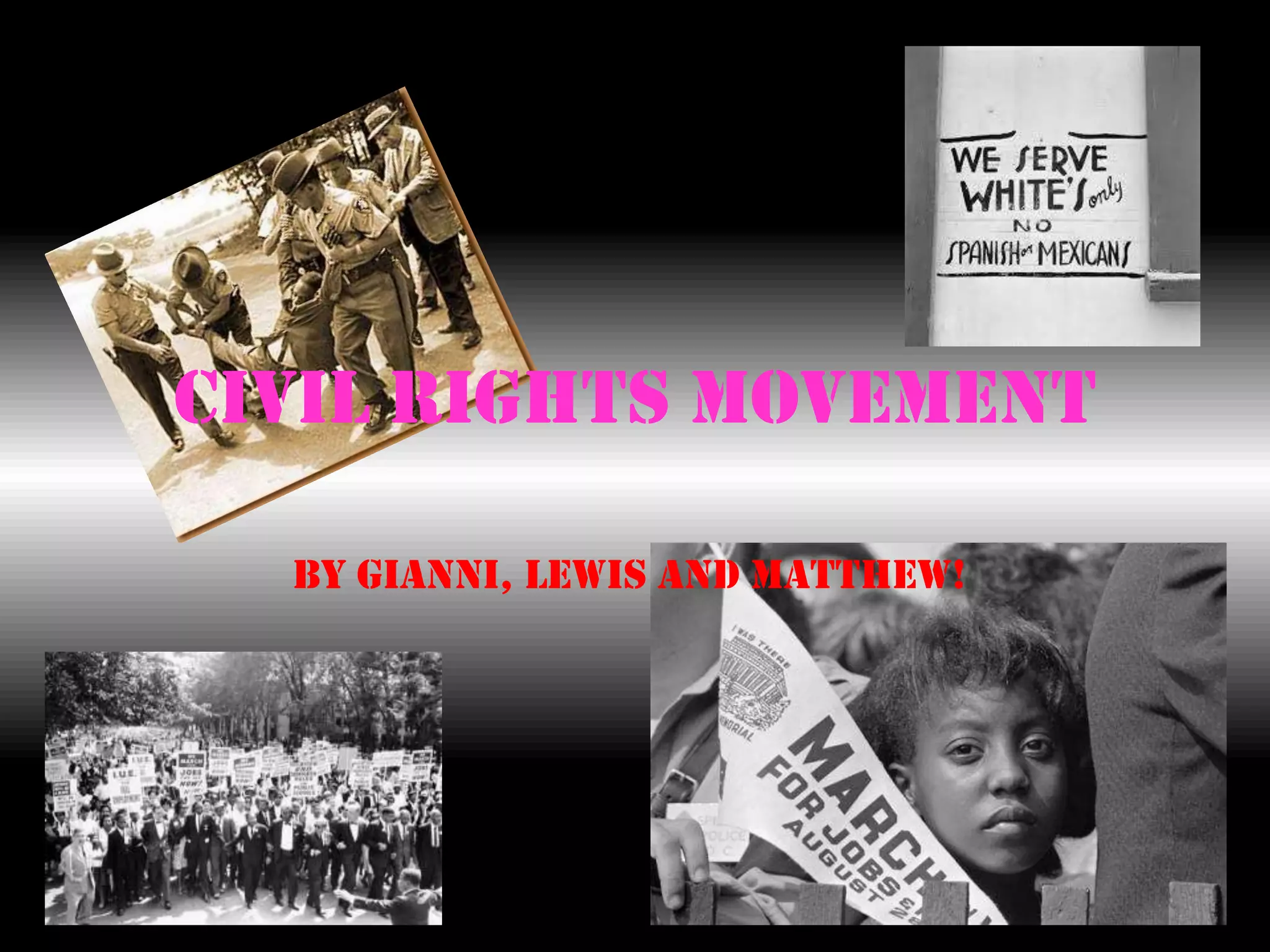 Civil rights movement powerpoint | PPTX