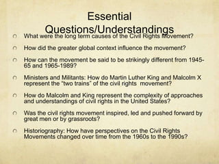 Civil Rights Overview: IB History of the Americas | PPT
