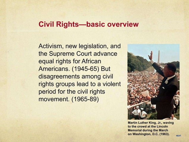 Civil Rights Overview: IB History of the Americas | PPT