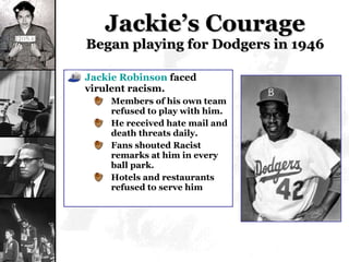 Jackie Robinson As A Civil Rights Activist