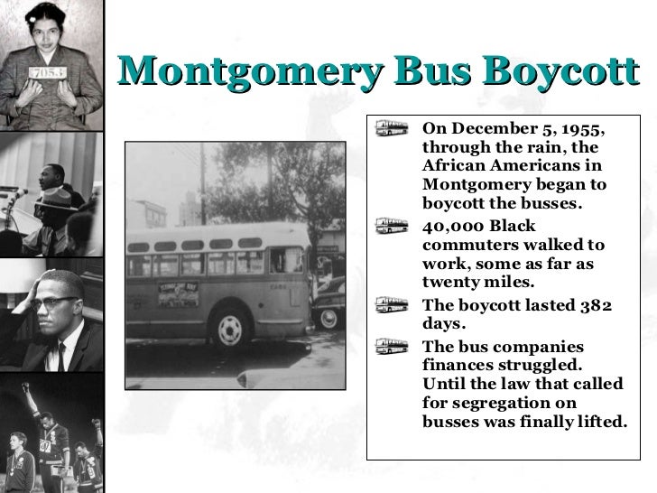 Montgomery Bus Boycott Timeline