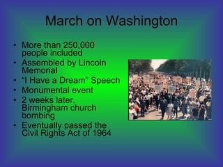 Civil Rights Powerpoint Daniella Grant Tess Sergio | PPT
