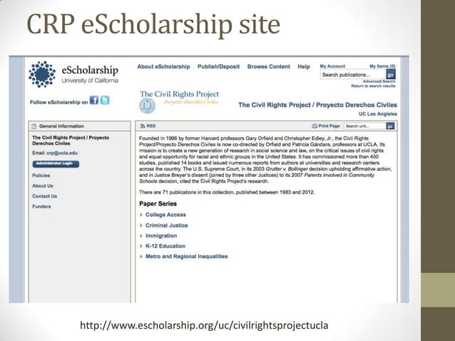 Preservation Strategy for the UCLA Civil Rights Project | PPT