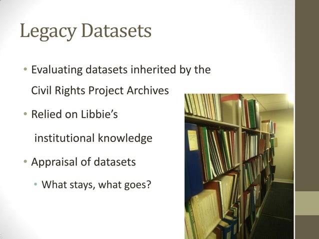 Preservation Strategy for the UCLA Civil Rights Project | PPT