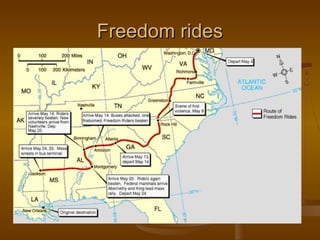 Freedom Riders Route