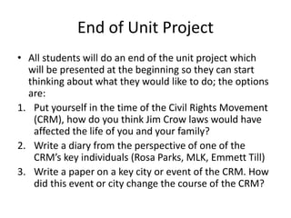 Civil rights unit | PPT