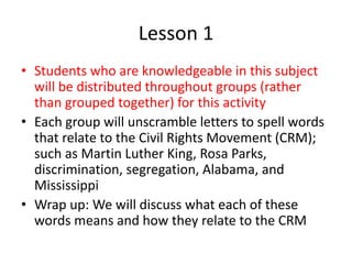 Civil rights unit | PPT