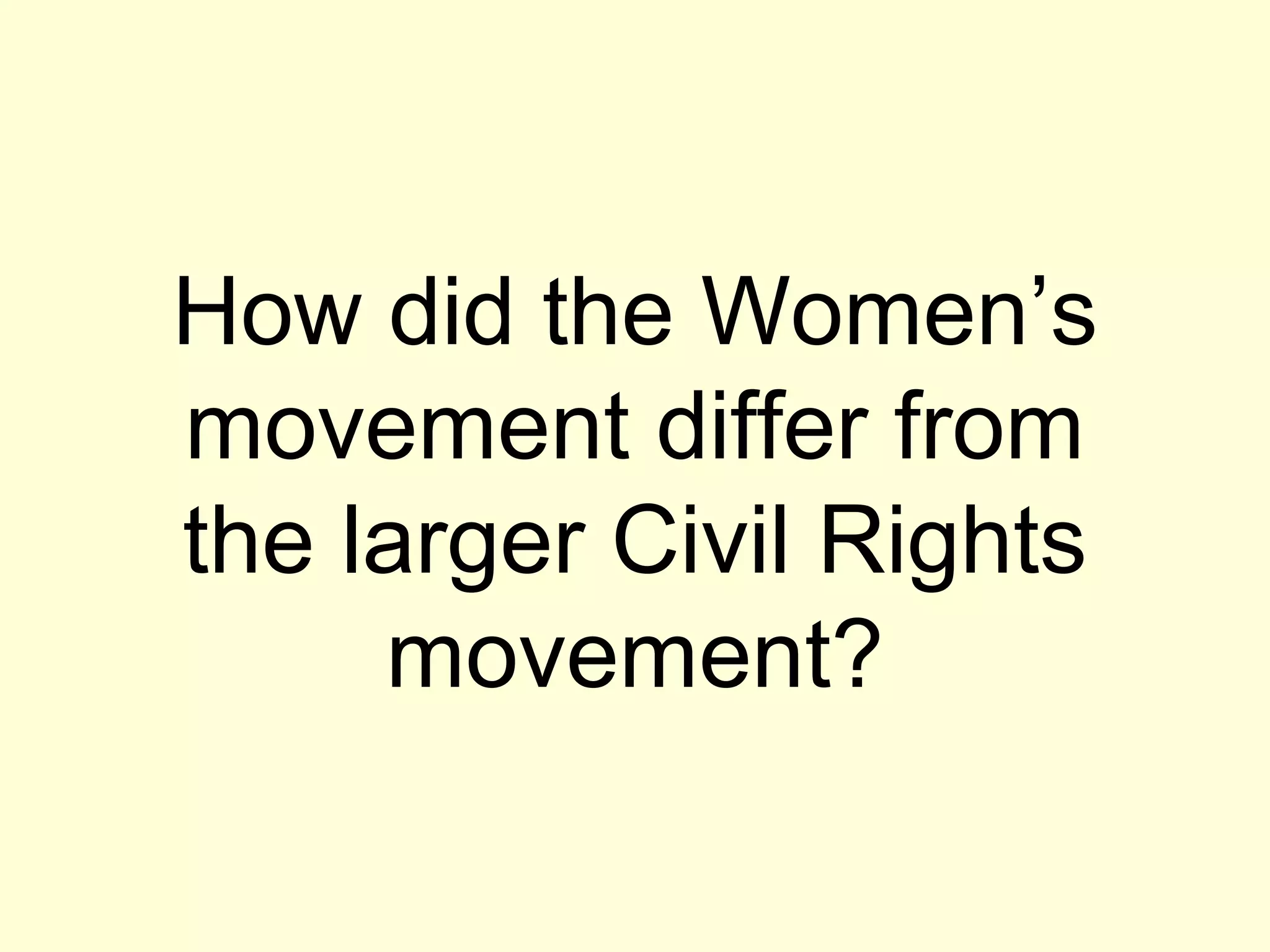 Civil rights unit other movements | PPT | Politics