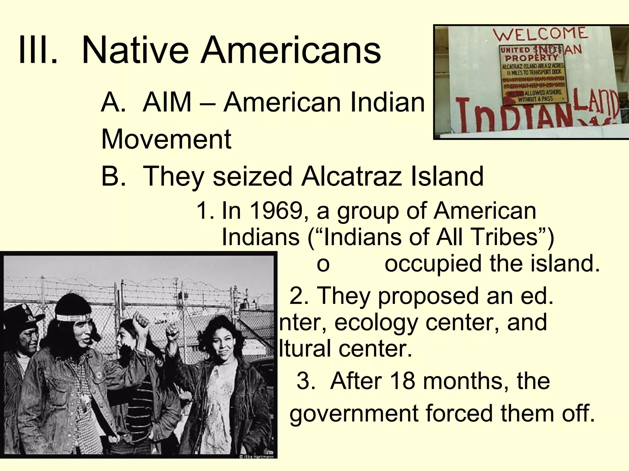 Civil rights unit other movements | PPT | Politics