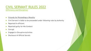 Civil Servant Rules and their rights for employees.pptx