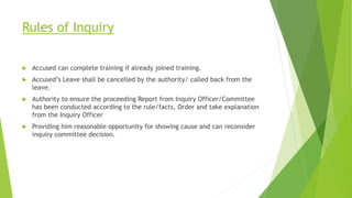 Civil Servant Rules and their rights for employees.pptx | Law