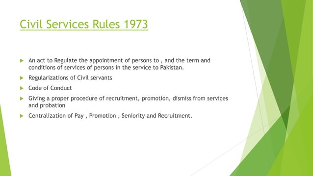 Civil Servant Rules and their rights for employees.pptx | Law