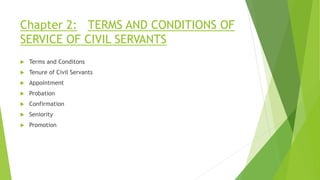 Civil Servant Rules and their rights for employees.pptx | Law