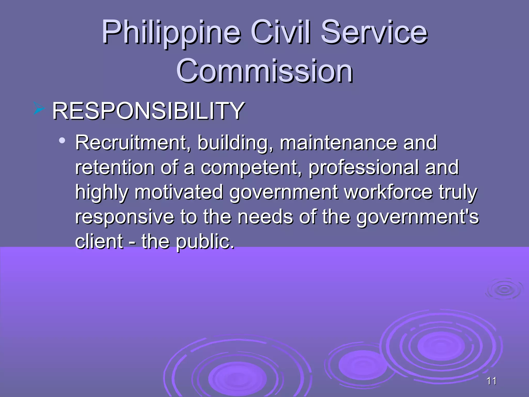 Civil service, Merit system and CSC | PPT