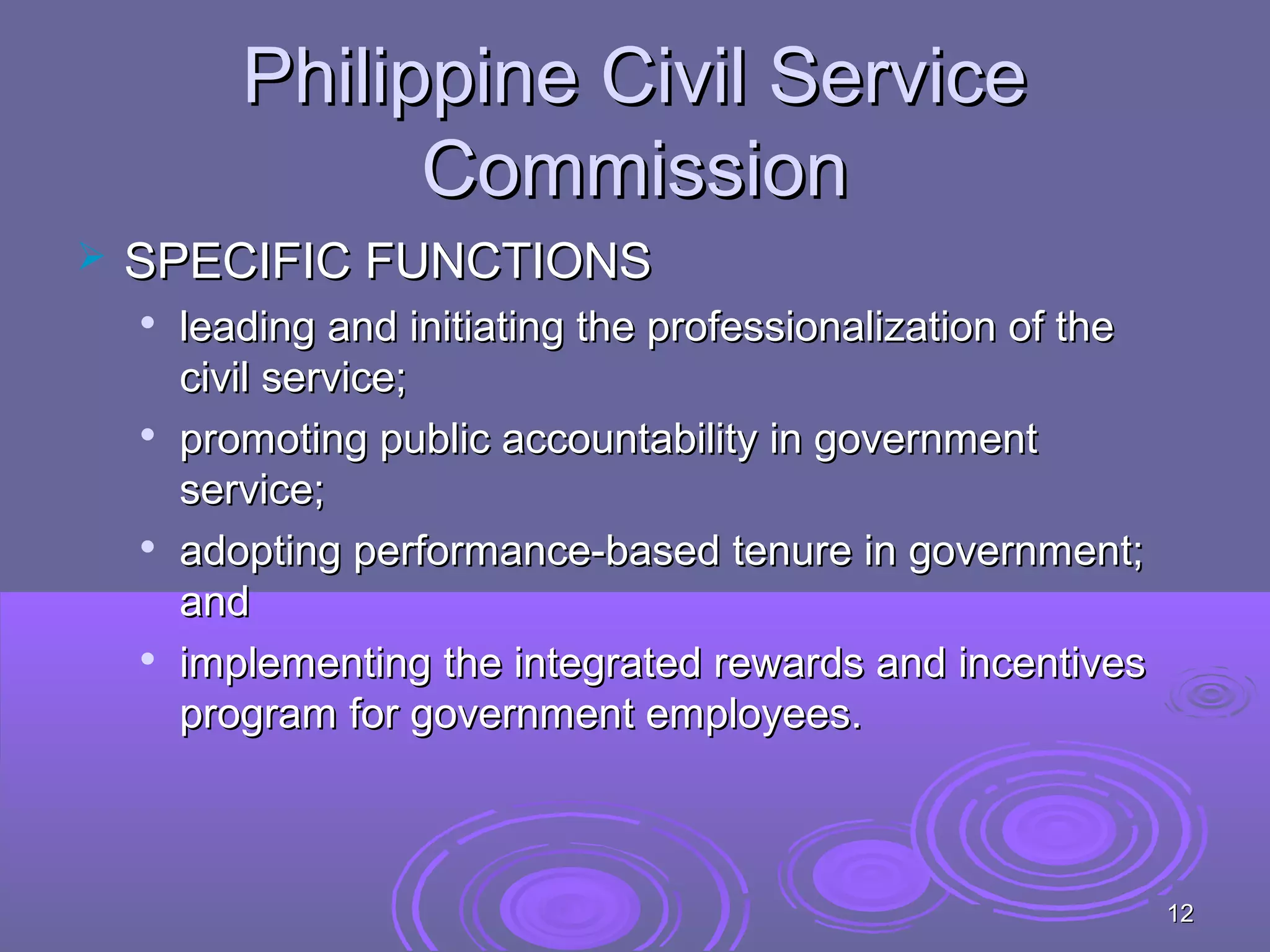 Civil service, Merit system and CSC | PPT