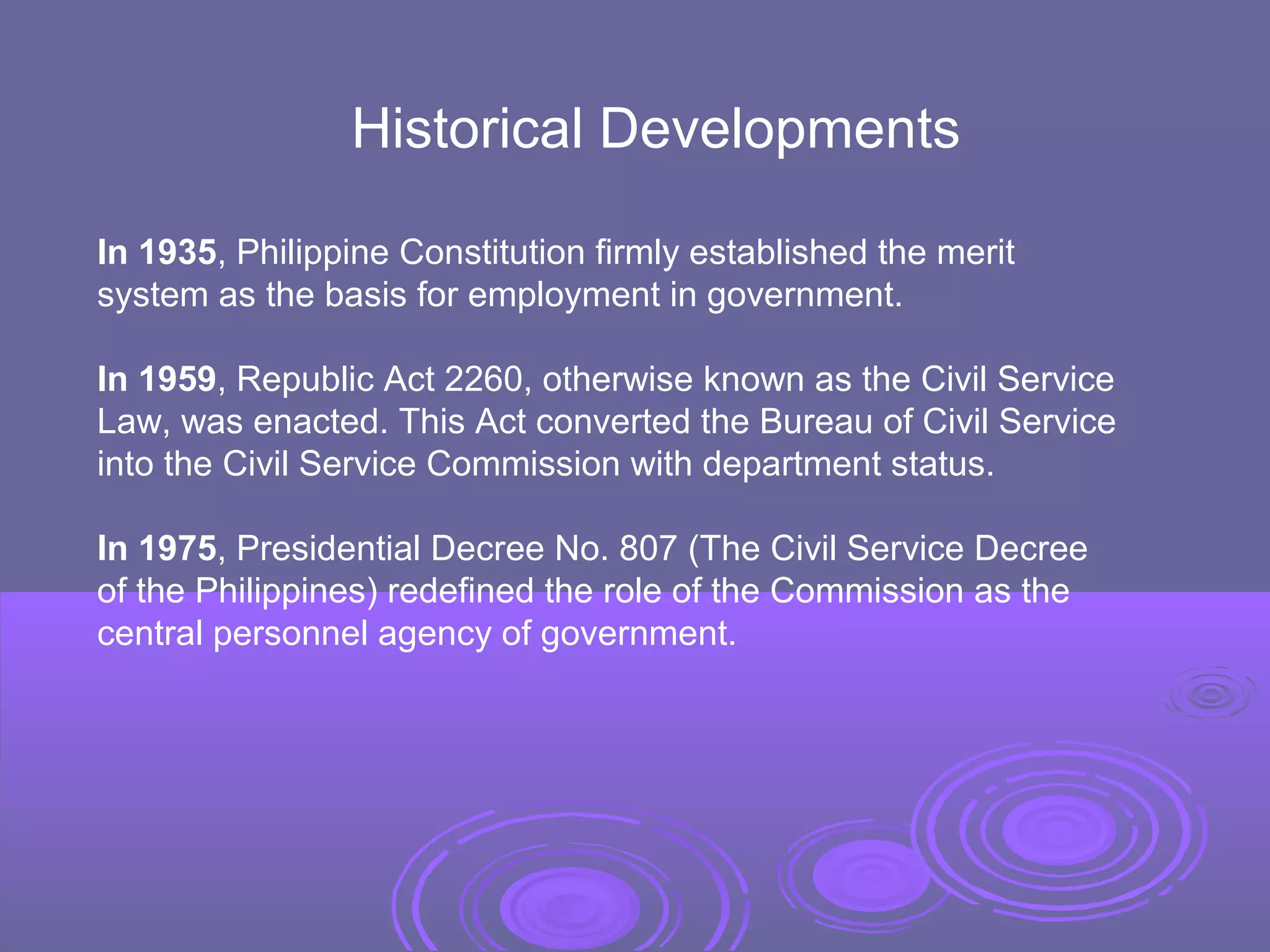 Civil service, Merit system and CSC | PPT