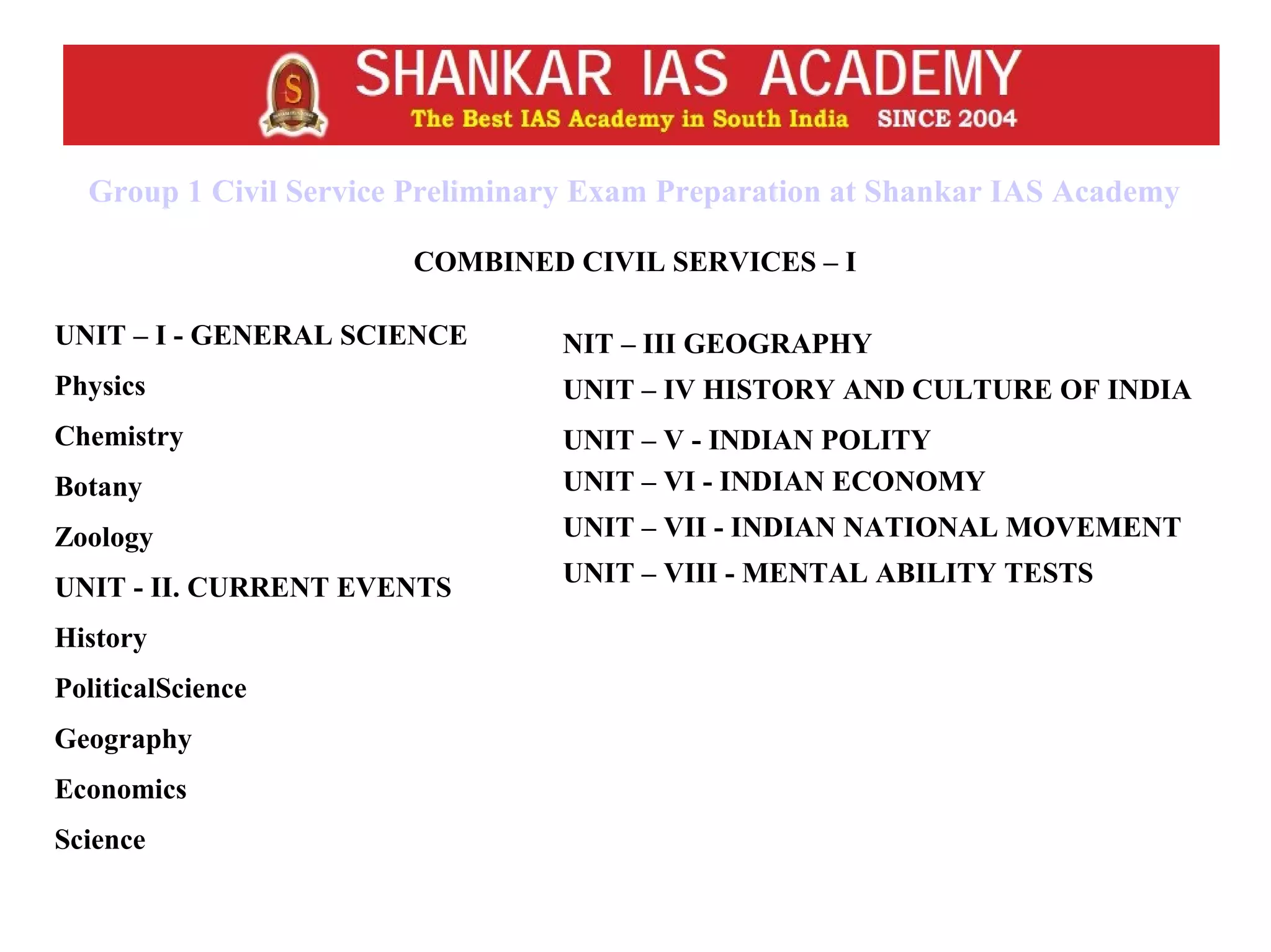 Civil Service Exam Syllabus | PPT