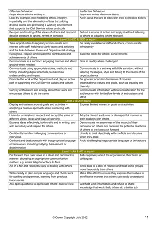 Civil service competency framework | PDF