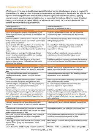 Civil service competency framework