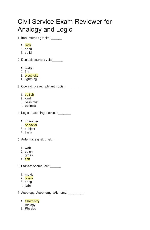 Civil service exam complete reviewer philippines 2017 (1)