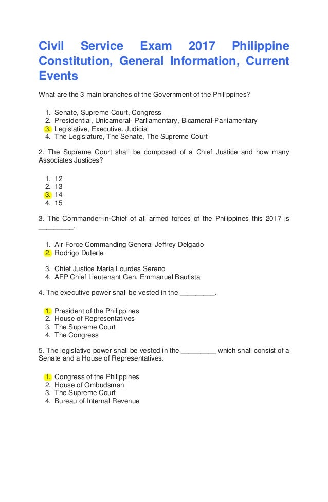 Civil service exam complete reviewer philippines 2017 (1)