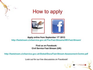 Civil service fast stream skills | PPT