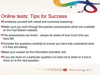 Civil Service HR Fast Stream | PPT