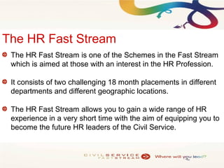 Civil Service HR Fast Stream | PPT