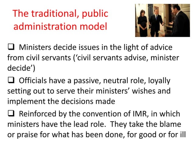 Civil service ministerial relationship | PPT