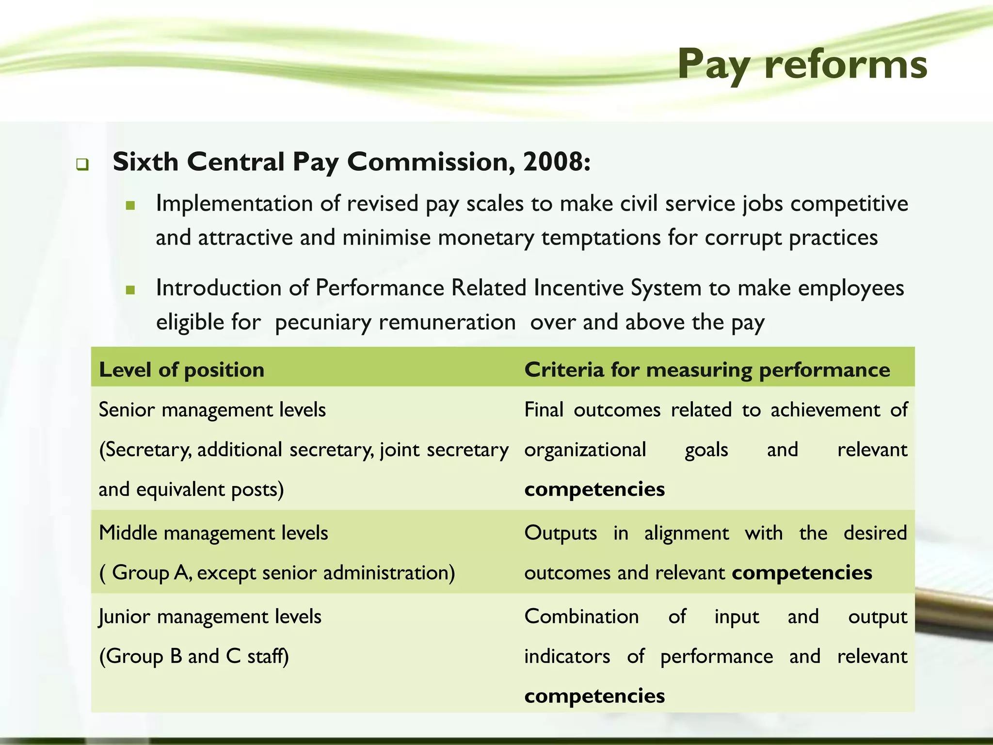 Civil service reforms | PPTX