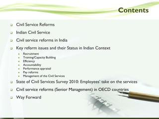 Civil service reforms | PPTX