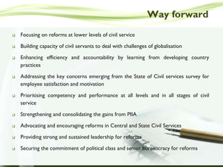 Civil service reforms | PPTX