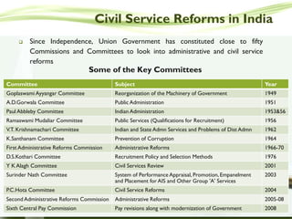 Civil service reforms | PPTX