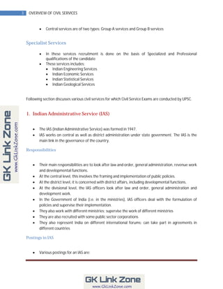 Civil services information | PDF