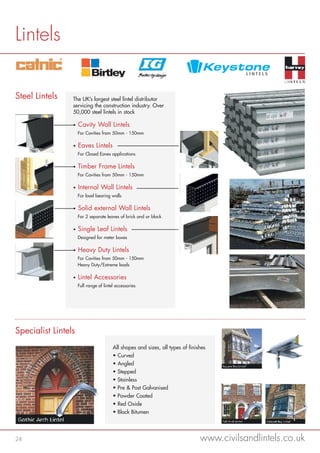 Civils & Lintels - Civil Engineering Products | PDF