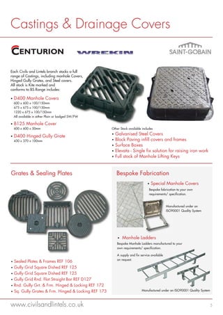 Civils & Lintels - Civil Engineering Products | PDF