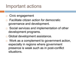 Civil society Organizations | PPTX