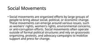 Civil Society and Social Movements - Political participation.pptx