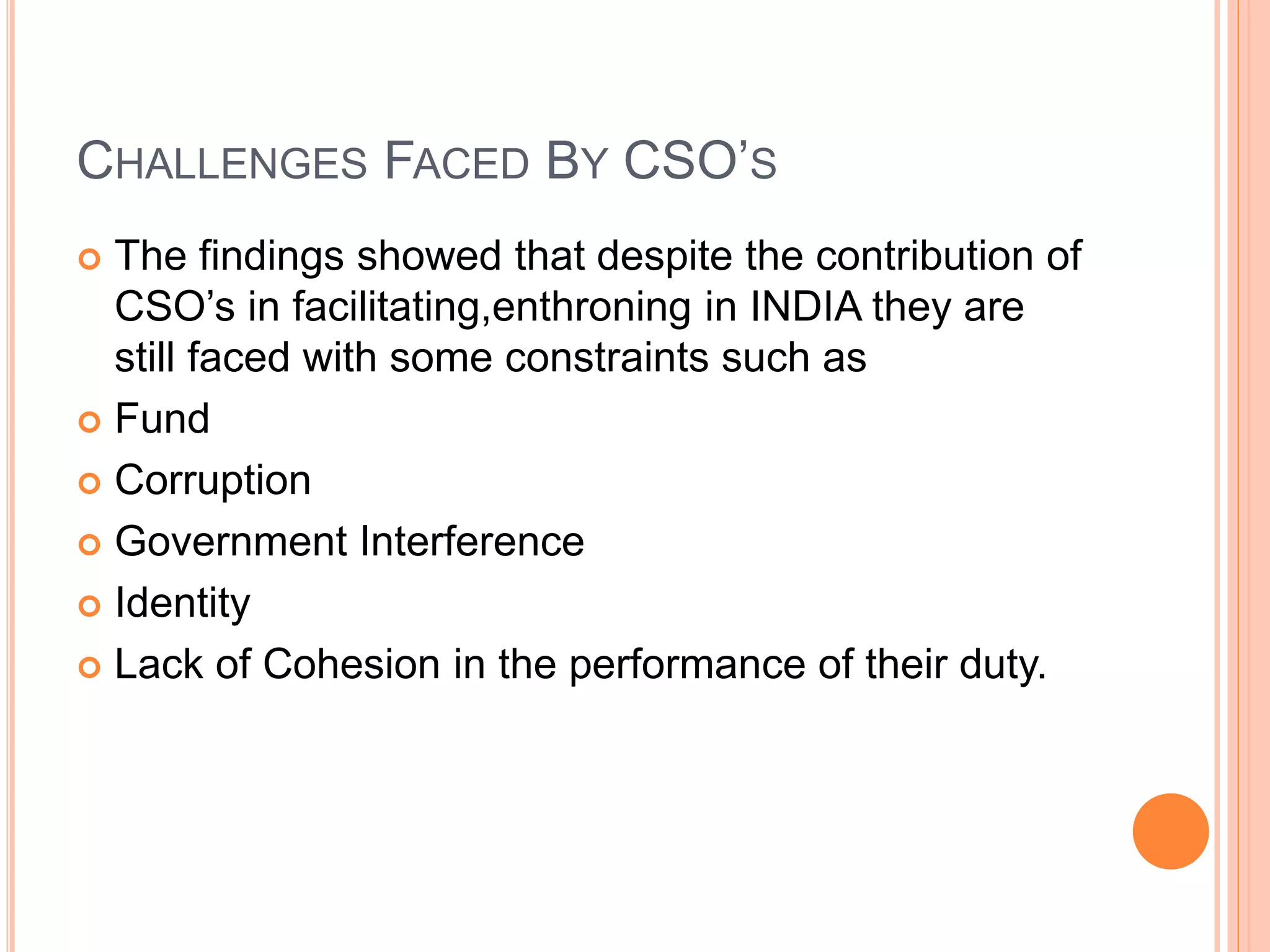 Civil Society Organisation (CSO) | PPTX