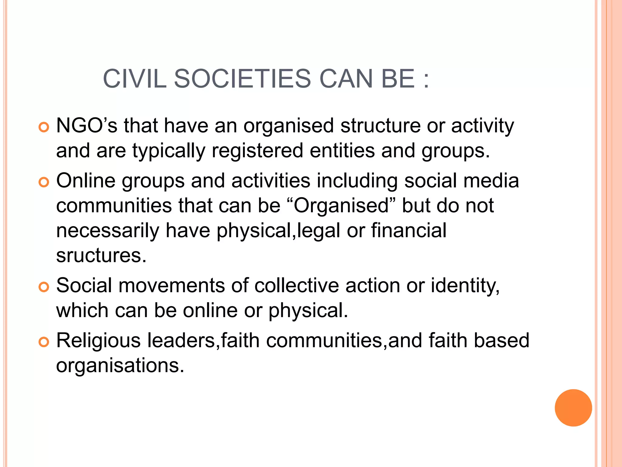 Civil Society Organisation (CSO) | PPTX