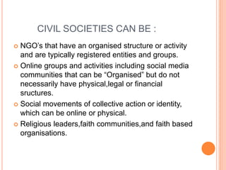 Civil Society Organisation (CSO) | PPTX