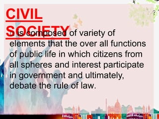 CIVIL SOCIETY PERSPECTIVE OF COMMUNITY | PPTX