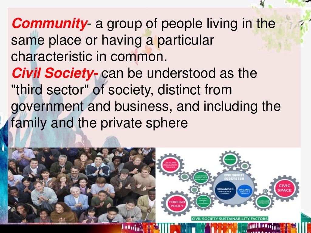 CIVIL SOCIETY PERSPECTIVE OF COMMUNITY