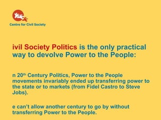 Civil Society Politics | PPT