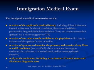 Immigration Medical Exams and the I-693 Form | PDF
