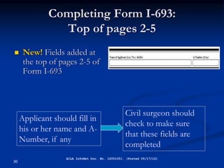 Immigration Medical Exams and the I-693 Form | PDF