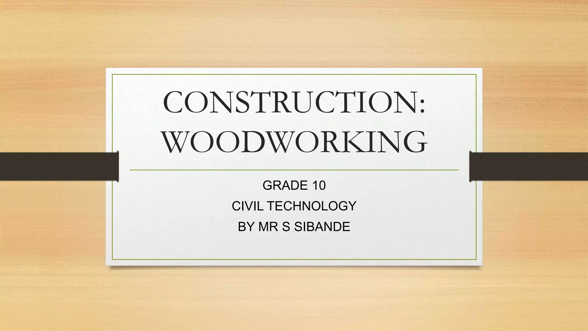 Civil tech presentation, Term 3 work | PPTX