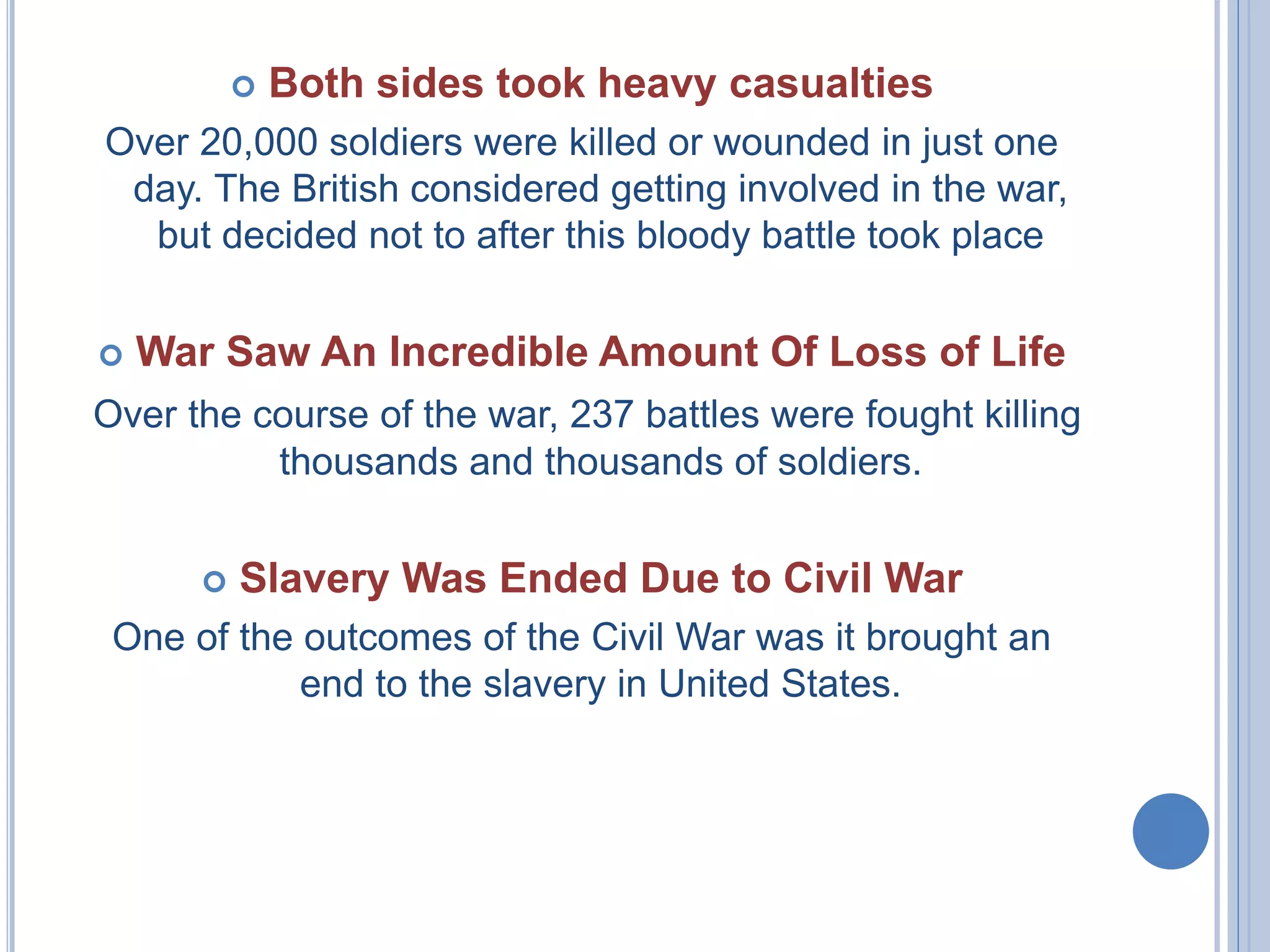 Facts About Civil War | PPTX