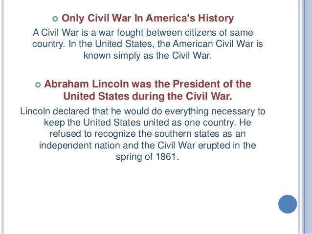 Facts About Civil War