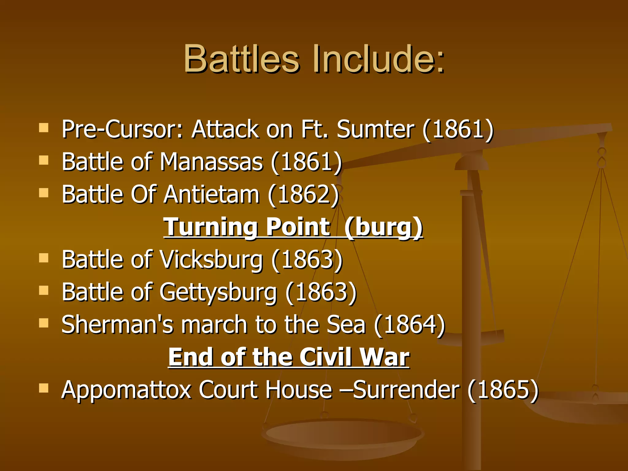 Civil War Battles | PPT